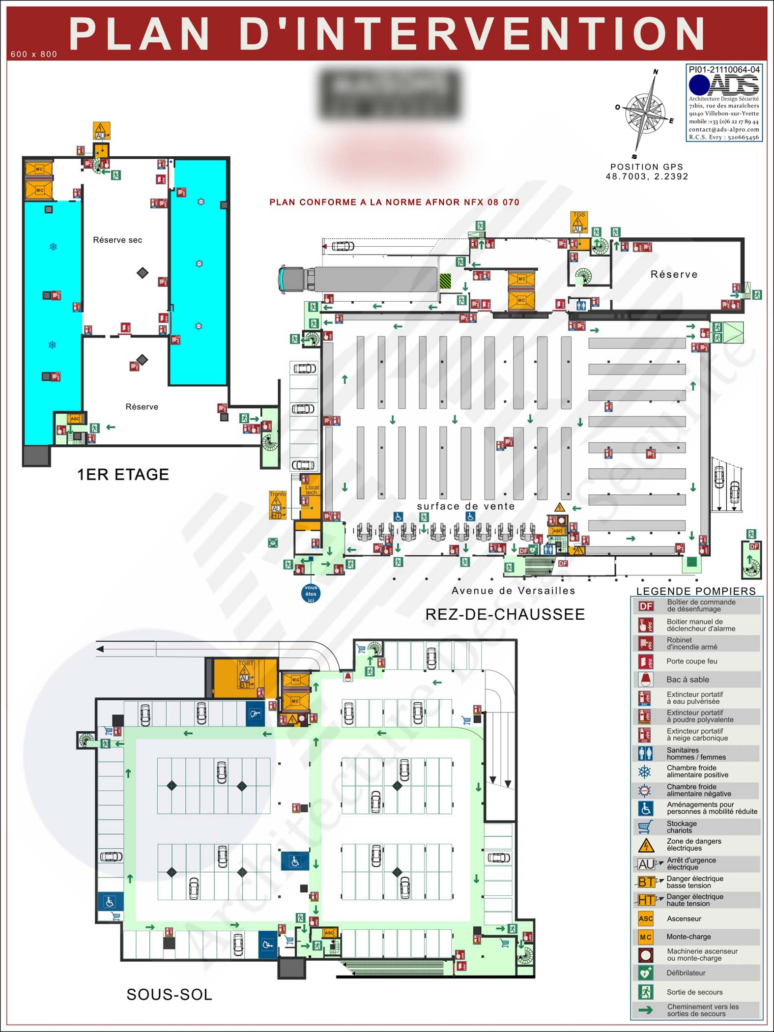 Plans de sécurité incendie – PLANS INCENDIES : intervention et évacuation